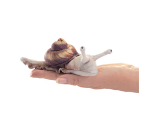 Folkmanis Mini Snail Finger Puppet - Endeavours ThinkPlay