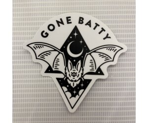Gone Batty Nighttime Bat | Large Printed Sticker - Endeavours ThinkPlay