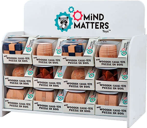 Mind Matters Mind Matters Mini Brain Teaser Wood Puzzles - Individual ...