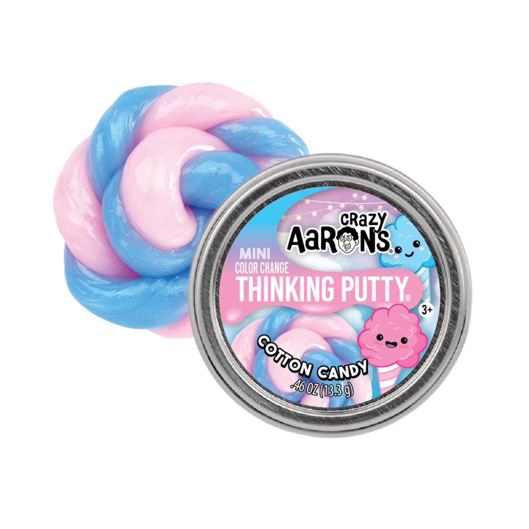 CRAZY AARON’S Crazy Aaron's Mini Thinking Putty - Color Change: Cotton Candy - Endeavours ThinkPlay
