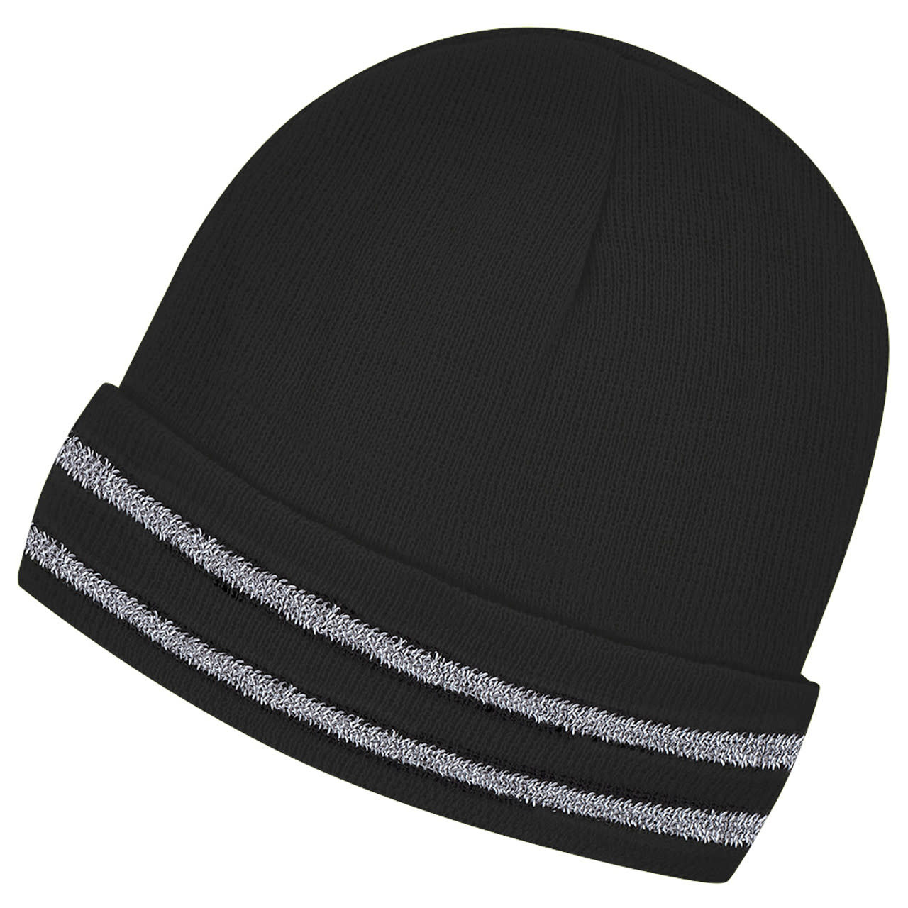 Pioneer Lined Toque With Reflective Stripe - Black - O/S - 5667 - Big ...