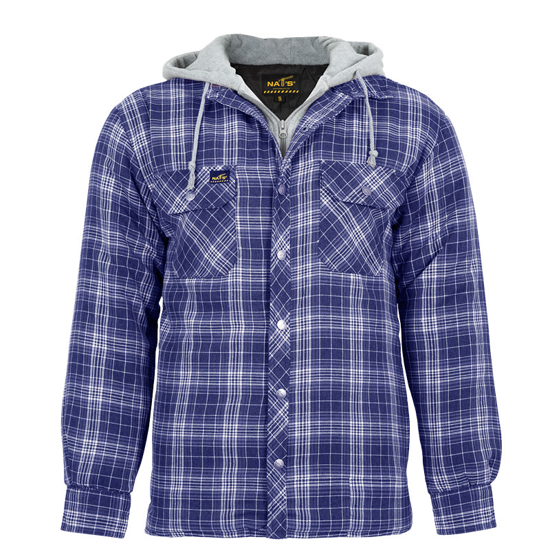 Nat’s Men’s Plaid Padded Work Jacket WK050 - Big Valley Sales