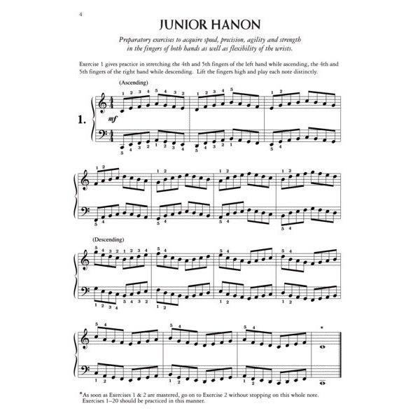 Hanon - Junior Hanon - PianoWorks, Inc