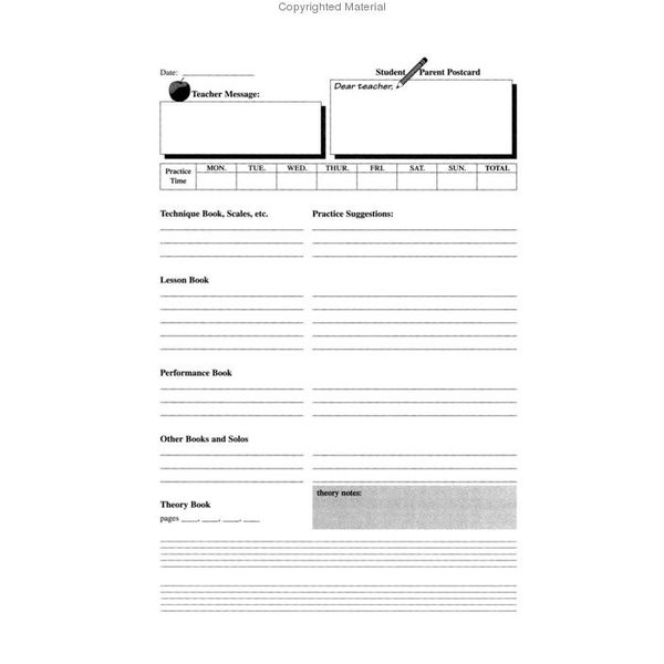Piano Adventures PracticeTime Assignment Book - PianoWorks, Inc