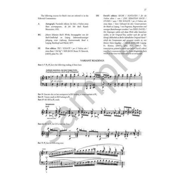 Bach-Busoni - Chaconne in D minor from Bach's Partita No.2 for Solo ...