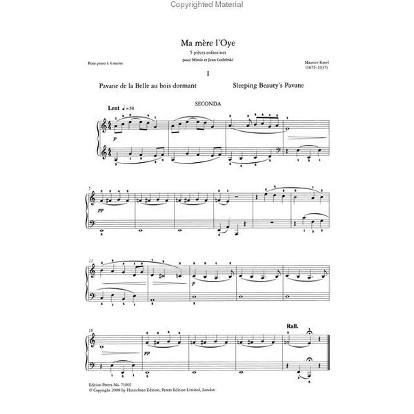 Ravel - Ma mère l'Oye - PianoWorks, Inc