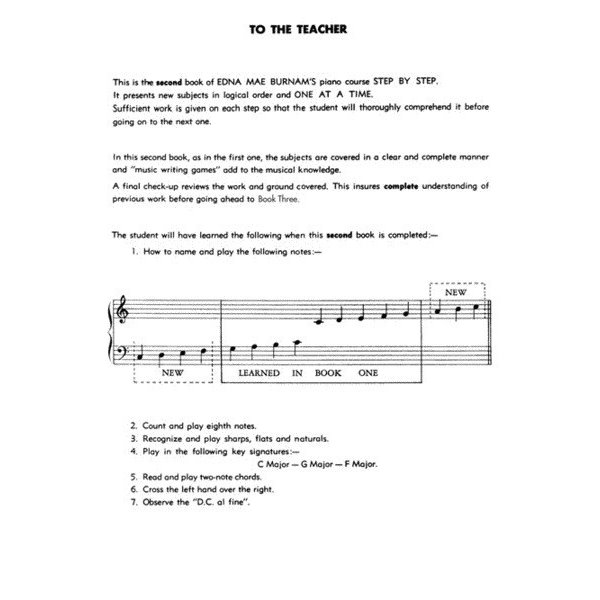 Step by Step Piano Course – Book 2 - PianoWorks, Inc