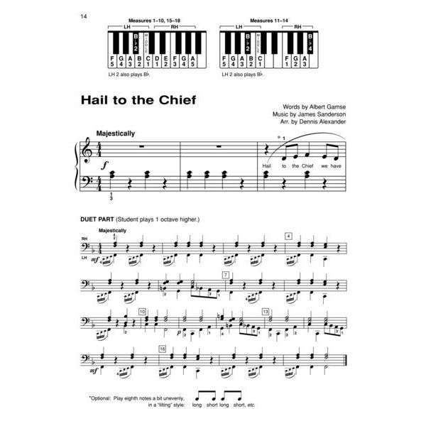 Alfred's Basic Piano Library: Patriotic Solo Book 1B - PianoWorks, Inc