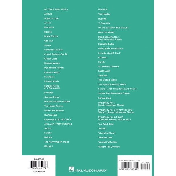 Classical – Super Easy Songbook - PianoWorks, Inc