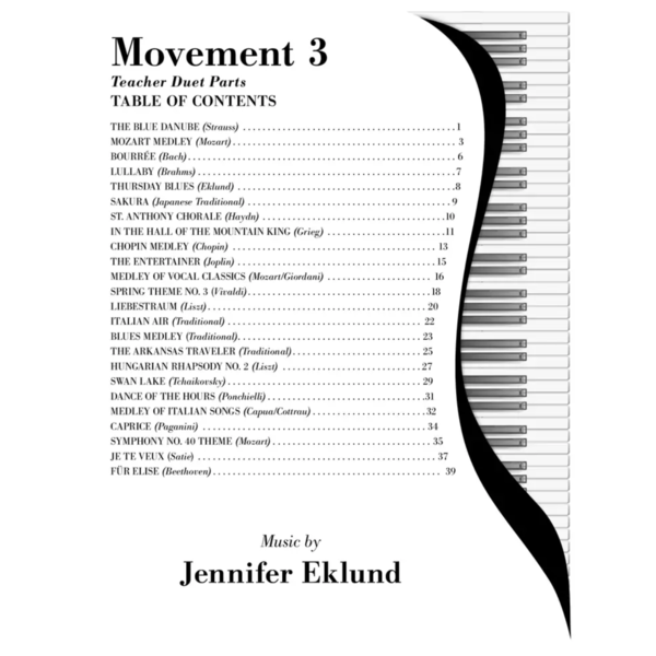 Piano Pronto® Teacher Duets: Movement 3 - PianoWorks, Inc