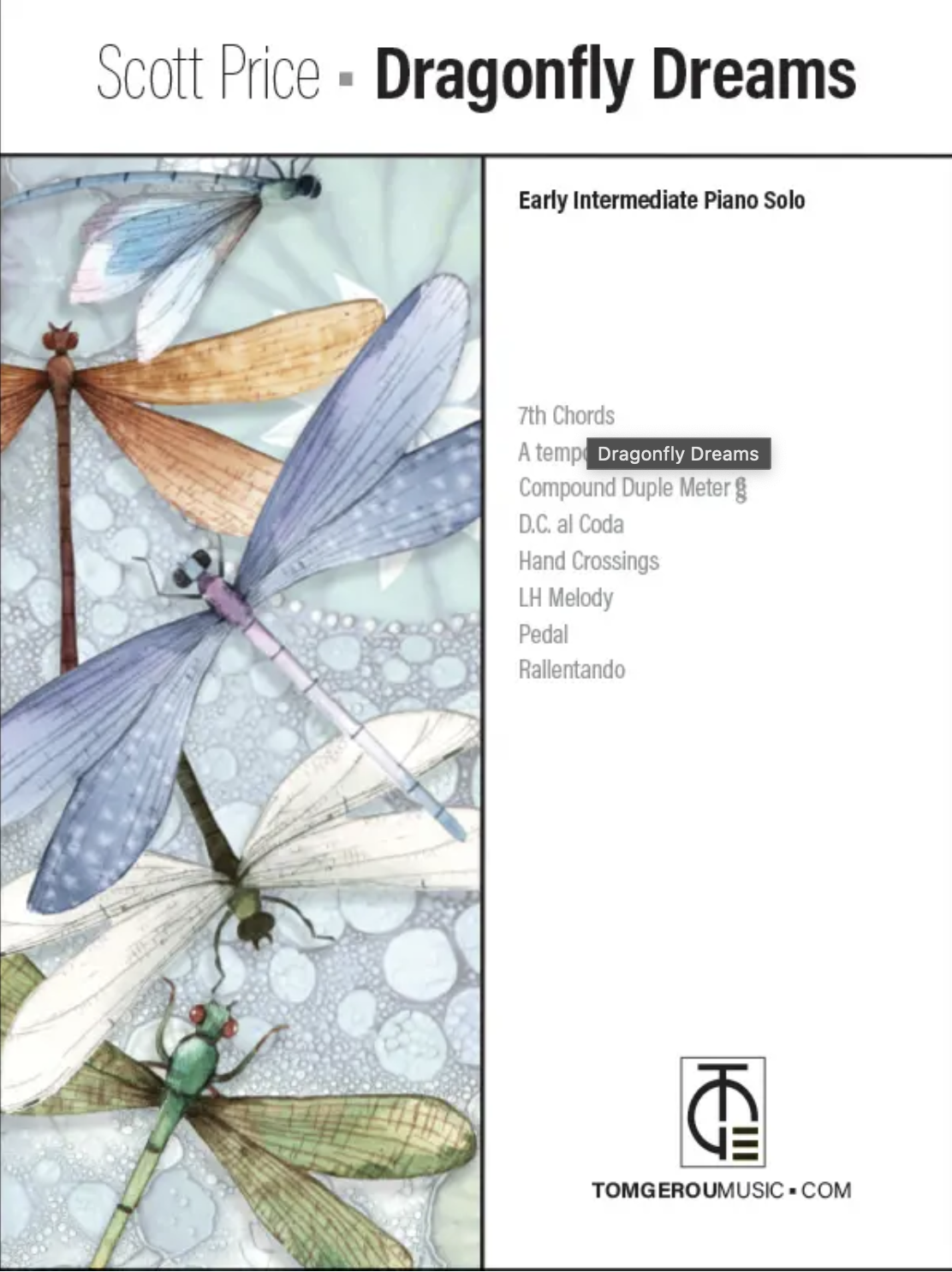 Price - Dragonfly Dreams - PianoWorks, Inc