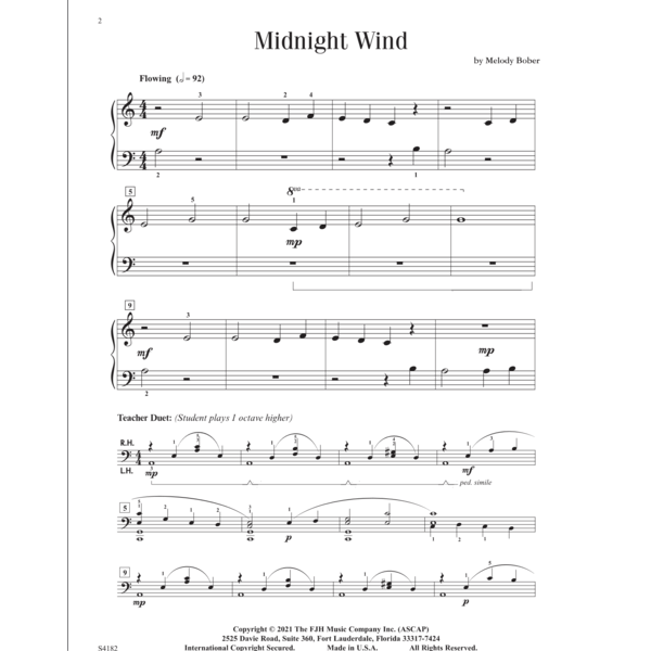 Bober - Midnight Wind (NFMC) - PianoWorks, Inc