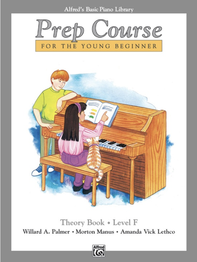 Alfred's Basic Piano Prep Course: Theory Book F - PianoWorks, Inc