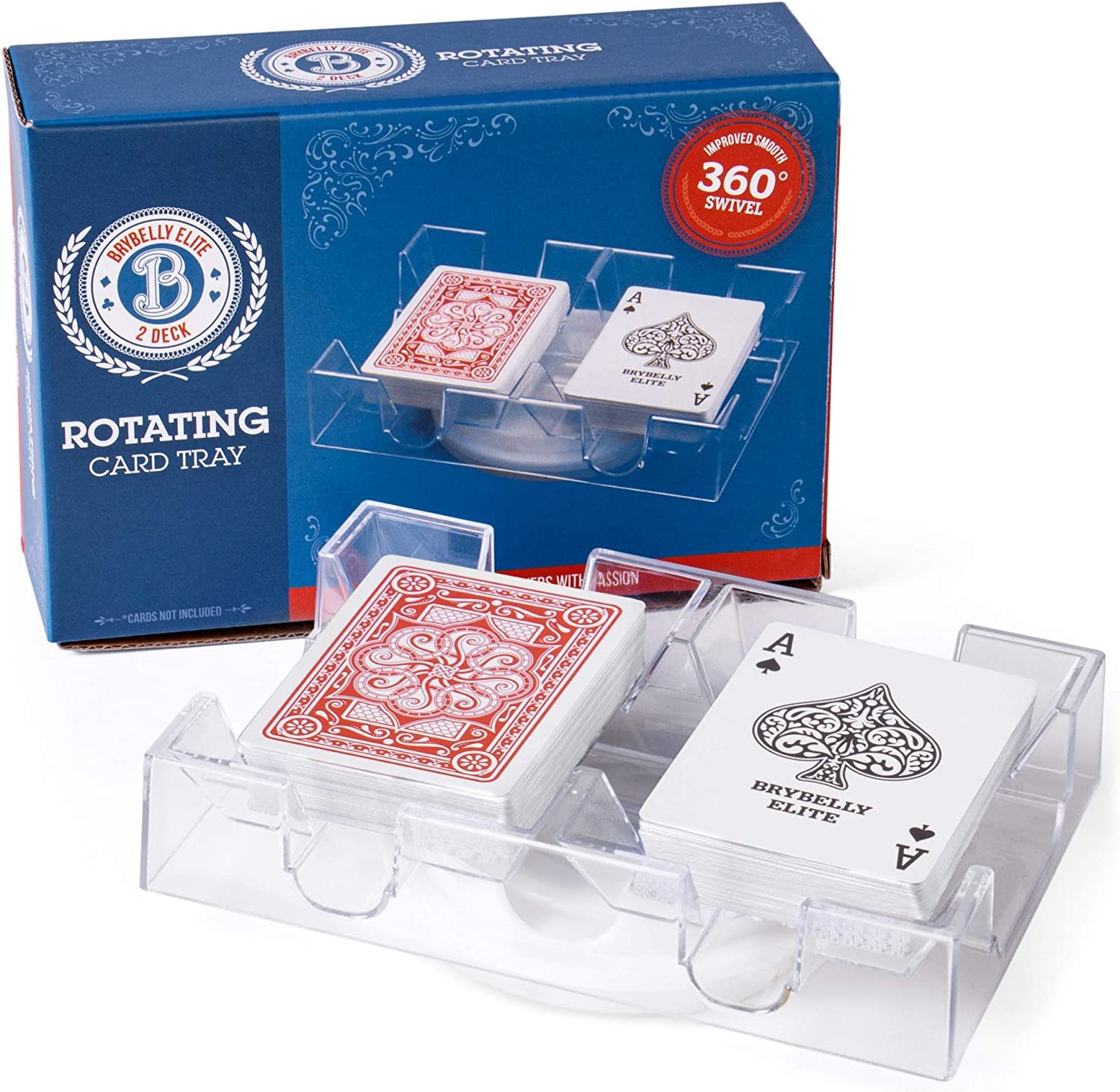 Card Tray: Rotating - 2 Deck - Blue Highway Games
