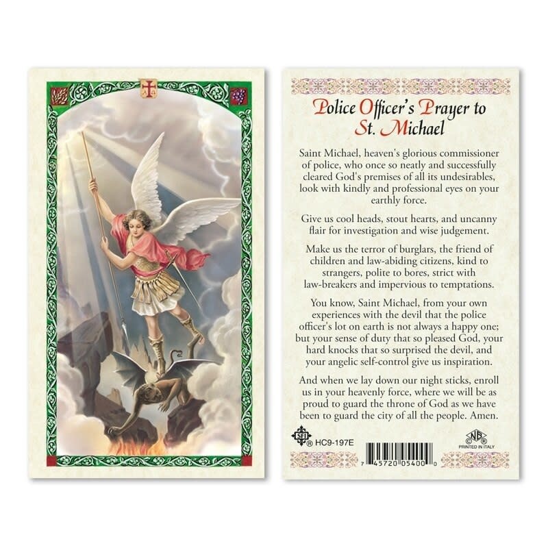 Prayer Card Police Officers Prayer to St Michael - St. Paul's Catholic ...