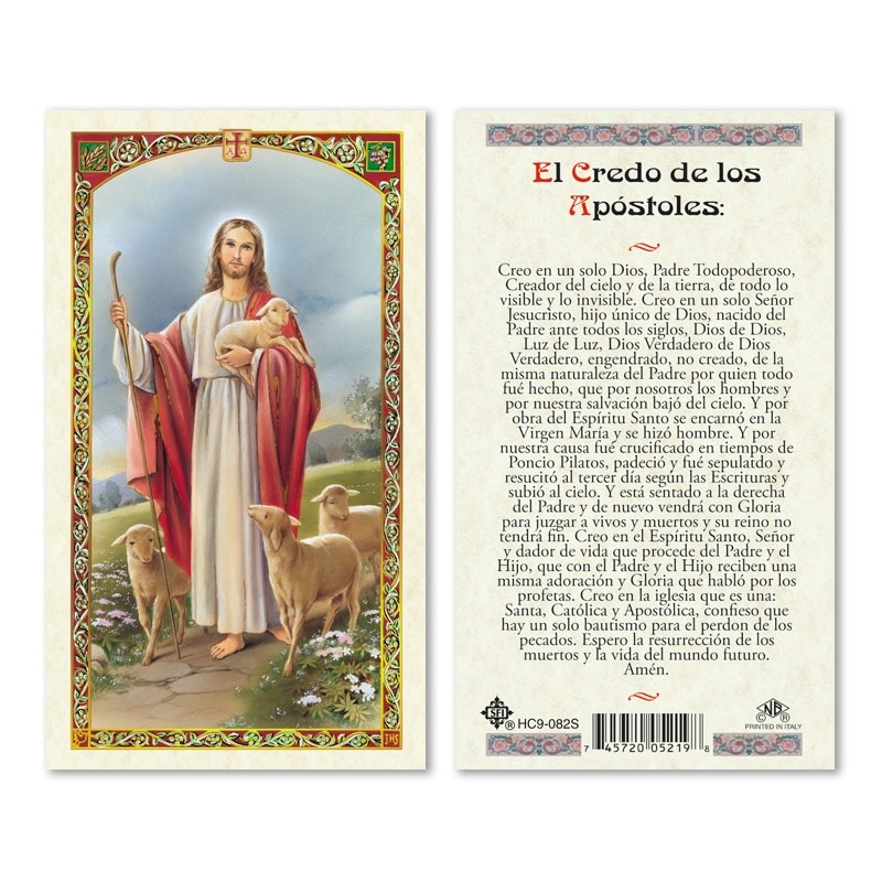 El Credo de los Apostoles Prayer Card (Spanish) - St. Paul's Catholic ...