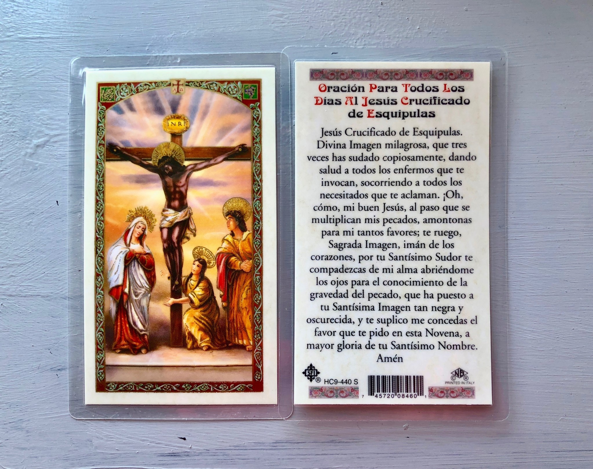 Jesus Crucificado de Esquipulas Prayer Card (Spanish) - St. Paul's ...