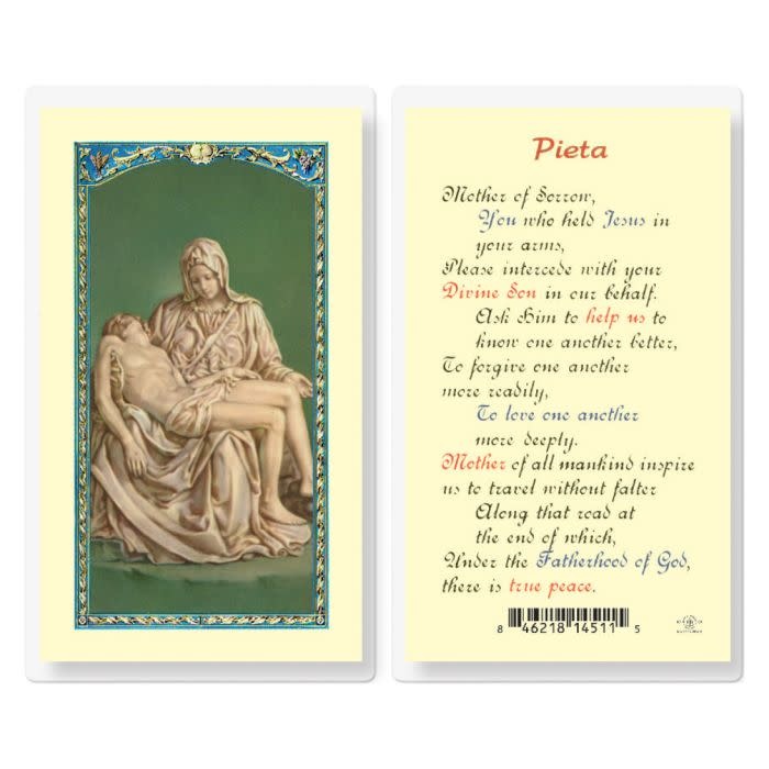 Prayer Card Pieta - St. Paul's Catholic Books & Gifts