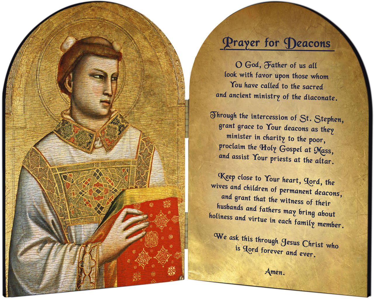 Saint Stephen Arched Diptych with Prayer for Deacons - St. Paul's ...