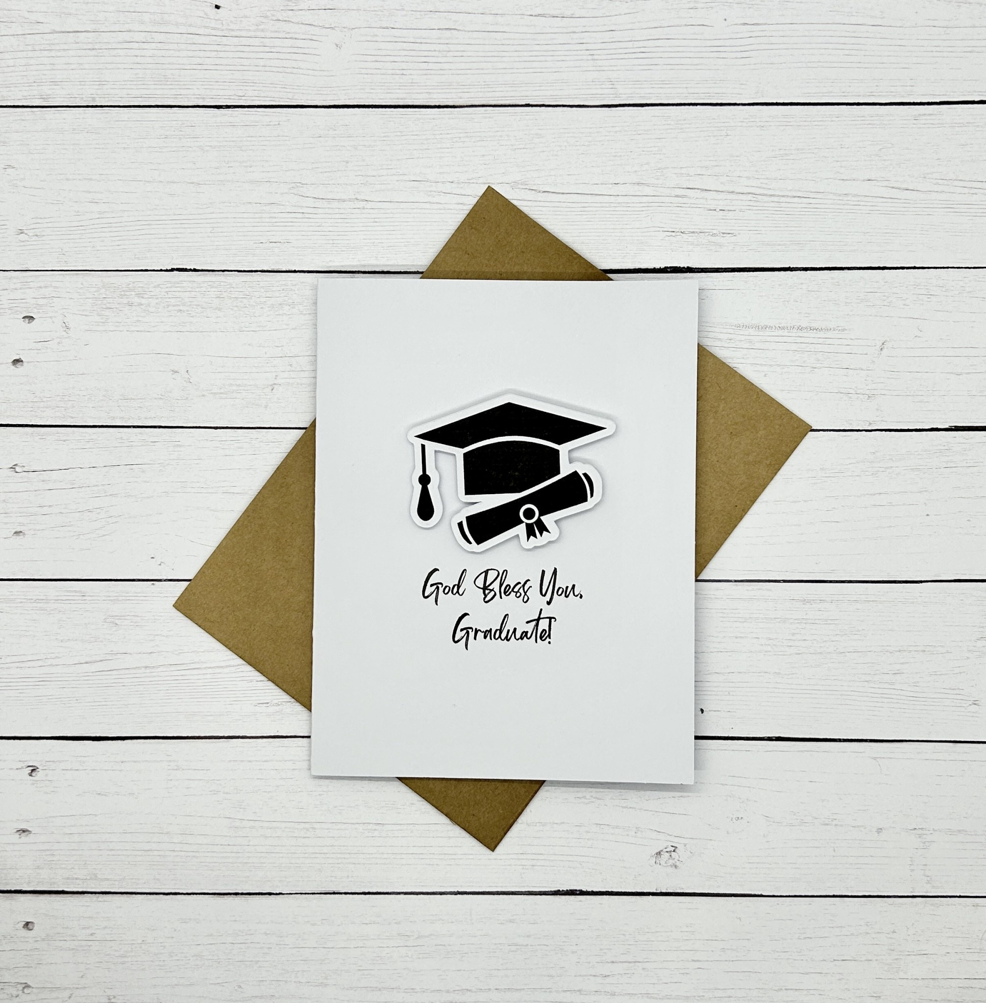 Greeting Card- God Bless Graduate - St. Paul's Catholic Books & Gifts