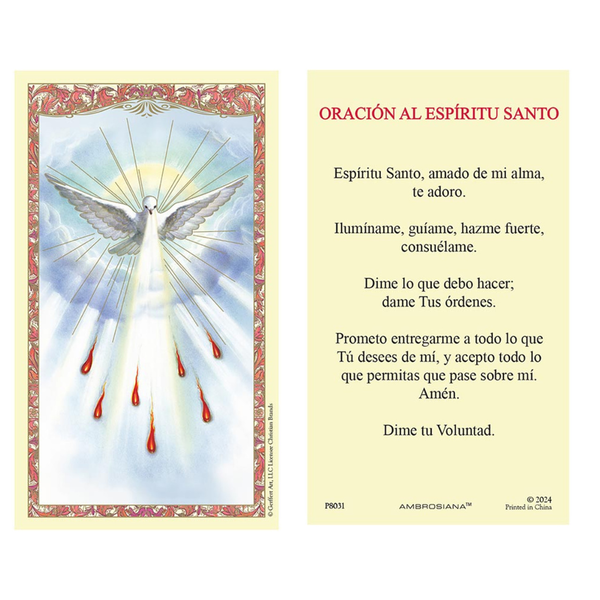 Spanish Prayer Cards - St. Paul's Catholic Books & Gifts