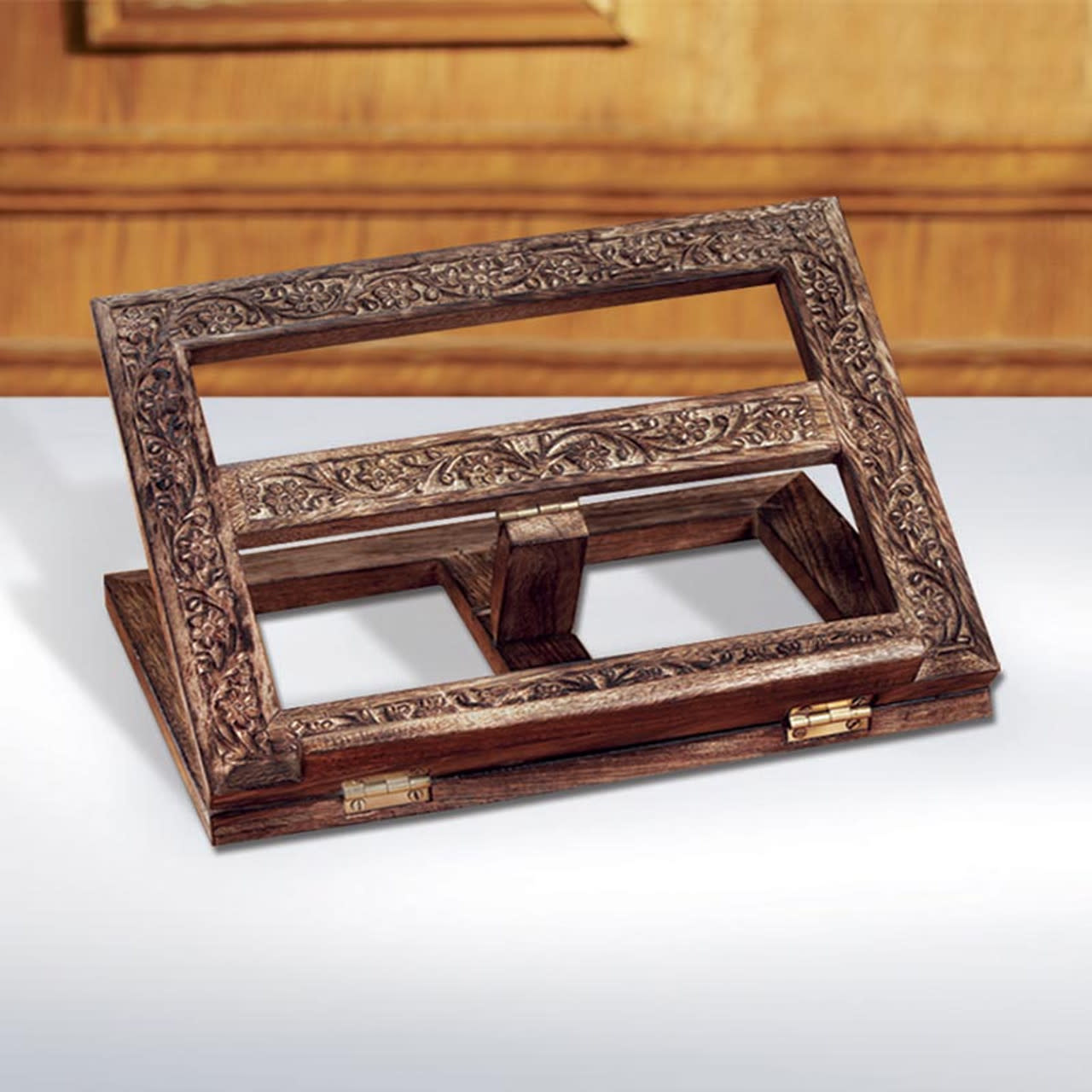 Wood Bible Stand Adjustable - St. Paul's Catholic Books & Gifts