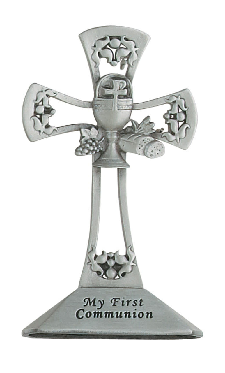 Standing First Communion Cross - St. Paul's Catholic Books & Gifts