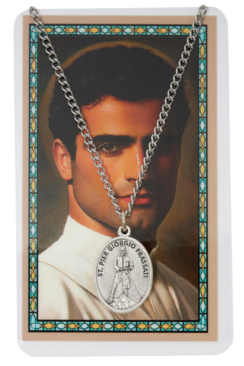 St Pier Giorgio Frassati Medal with Prayer Card - St. Paul's Catholic ...