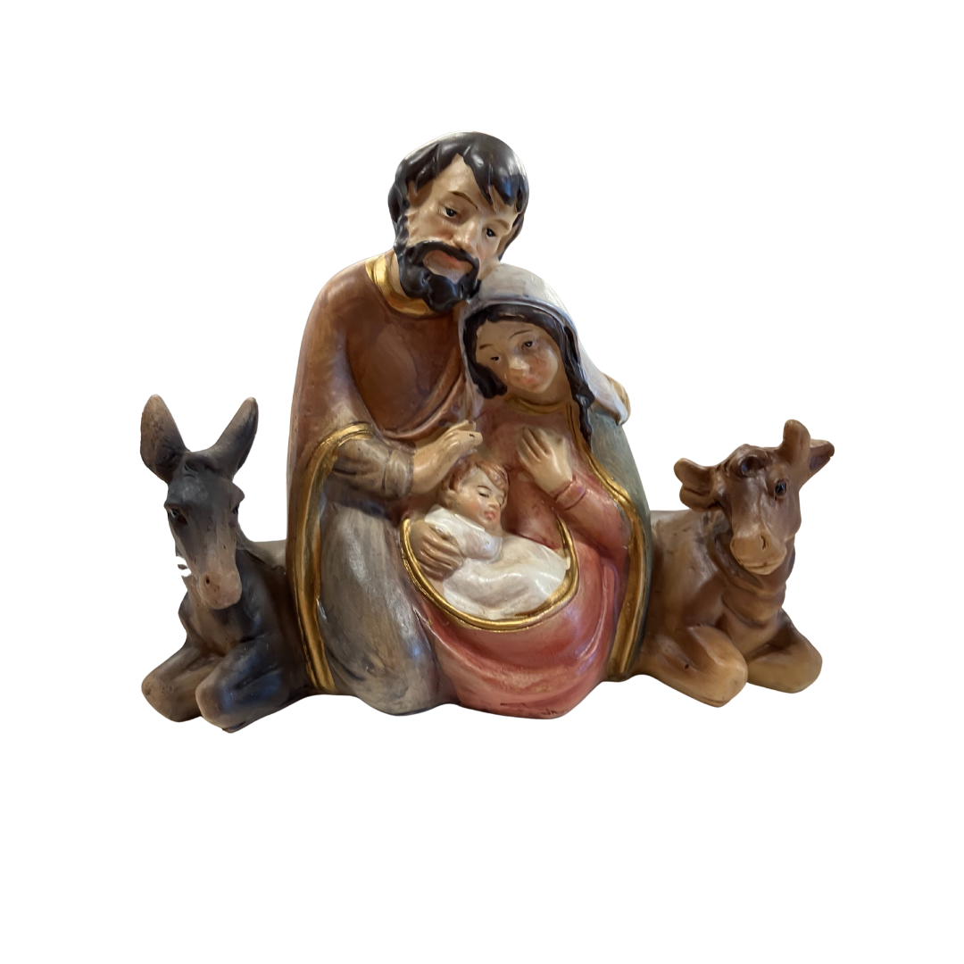 One Piece Nativity with Animals - St. Paul's Catholic Books & Gifts