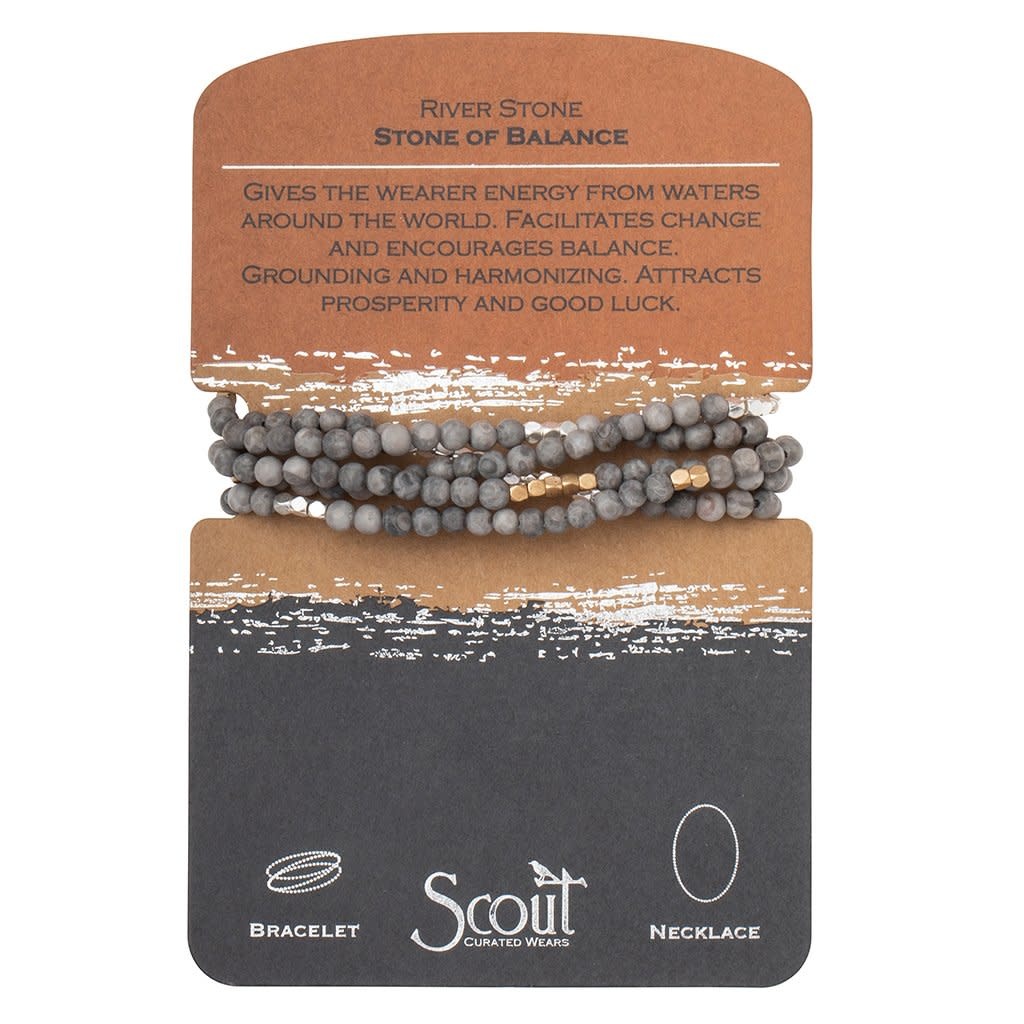 Stone Wraps - River Stone/Gold & Silver - Cabin Creations