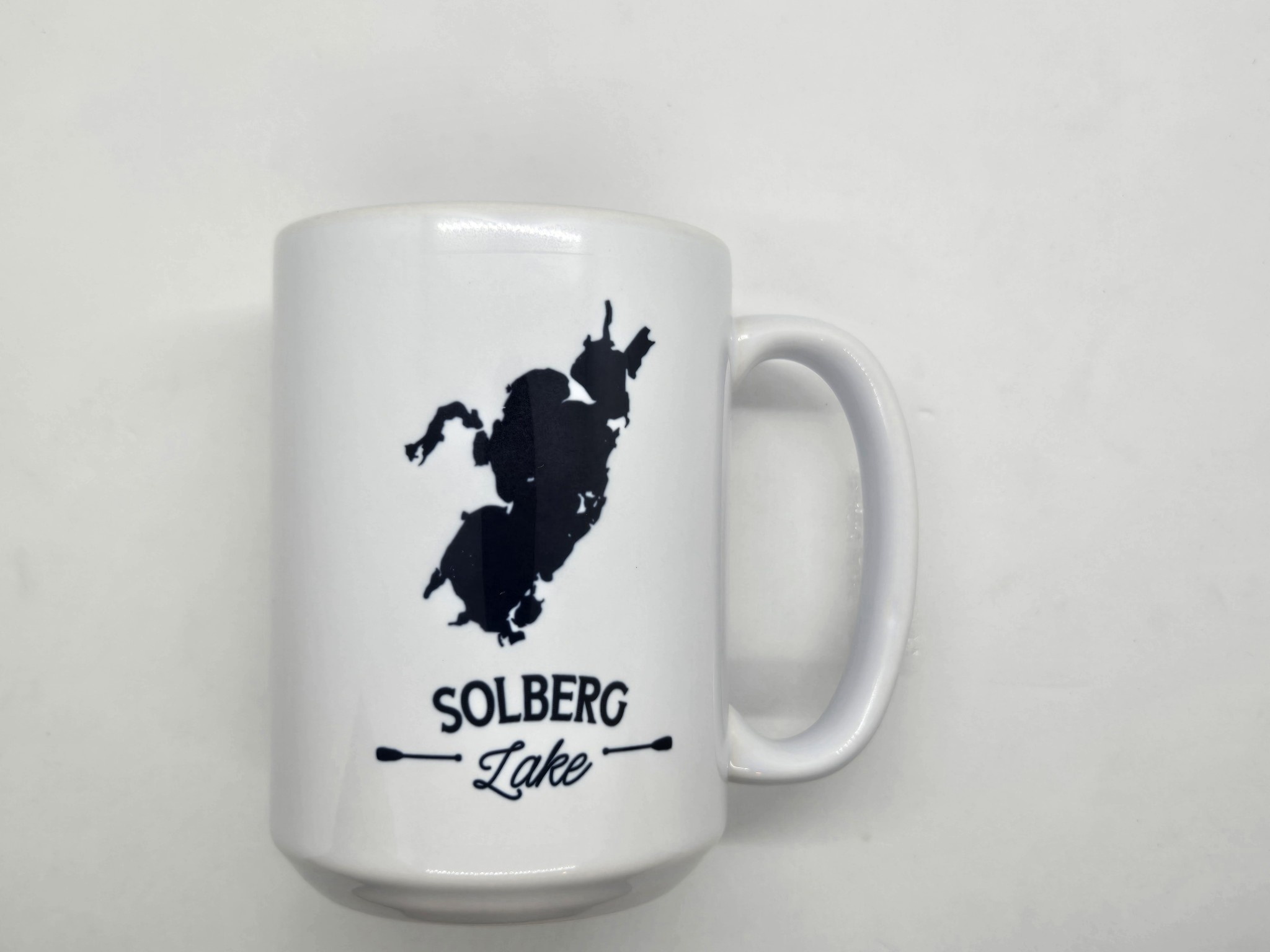 Lake Map Mug - Solberg Lake - Cabin Creations