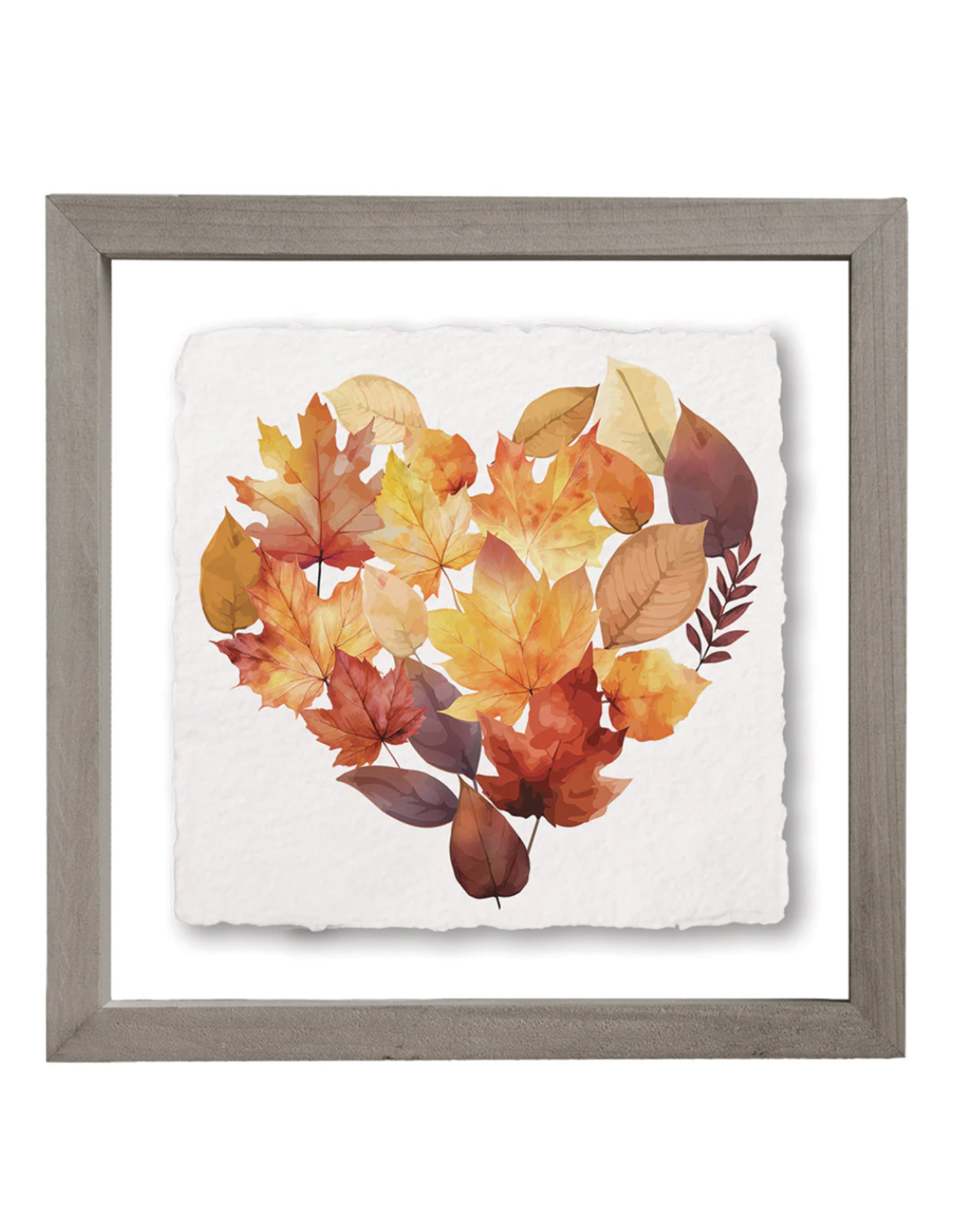 Leaf Heart Collage Sign - Cabin Creations