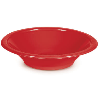 12oz. Classic Red Plastic Bowls - 20ct. - Party Adventure