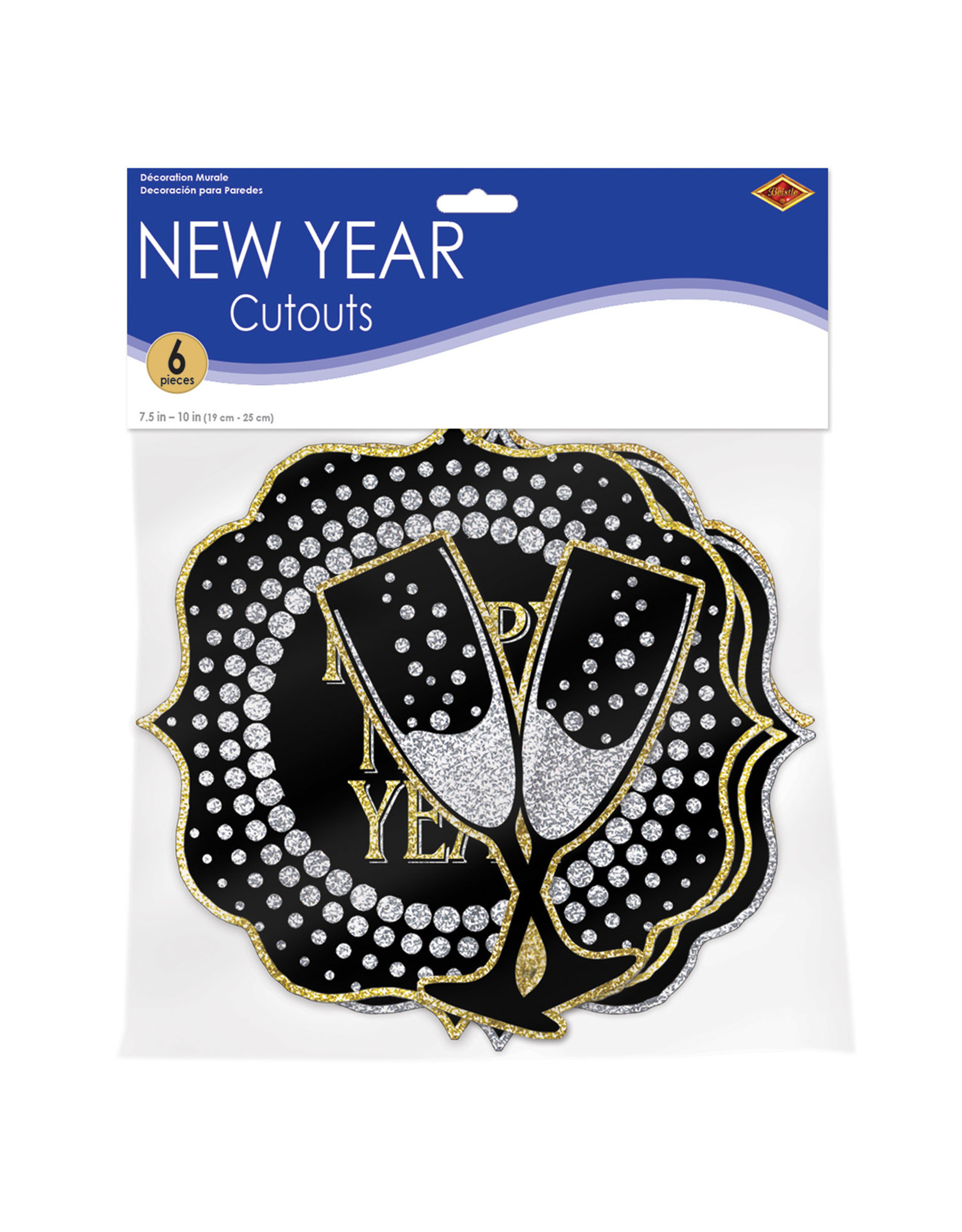 Happy New Year Cutouts - 6ct. - Party Adventure