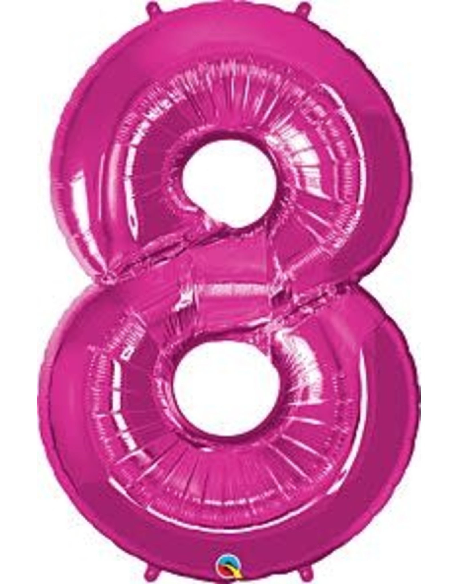40" Hot Pink Numbered Balloons - Party Adventure