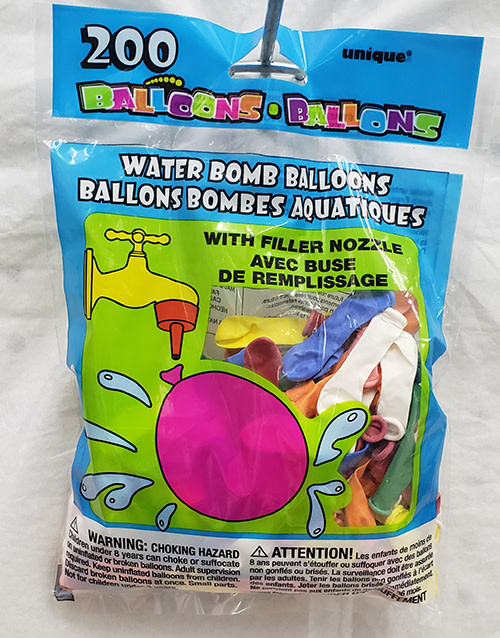 Water Balloons w/ Nozzle - 200ct. - Party Adventure