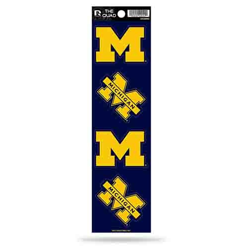 University of Michigan Stickers - 4ct. - Party Adventure