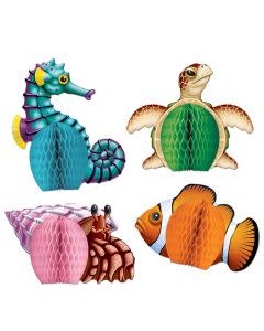 Beistle 5.5" Sea Creatures Centerpieces - 4ct. - Party Adventure