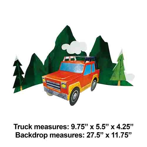 Outdoor Adventure Standup Centerpiece - 1ct. (2 Pieces) - Party Adventure