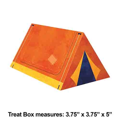 Outdoor Adventure Tent Treat Boxes - 8ct. - Party Adventure