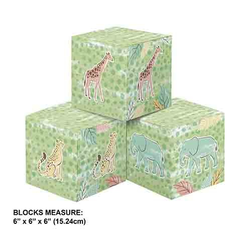 Creative Converting Safari Baby Shower Centerpiece - 1ct. (6" x 6" x 6 ...