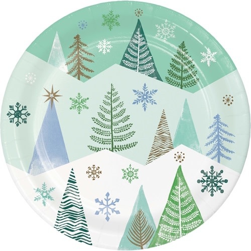 Creative Converting 9" Winter Wonderland Paper Plates - 8ct. - Party ...