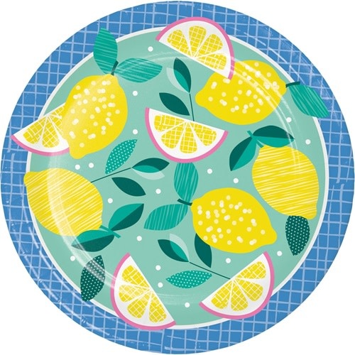 Creative Converting 9" Luscious Lemons Plates - 8ct. - Party Adventure