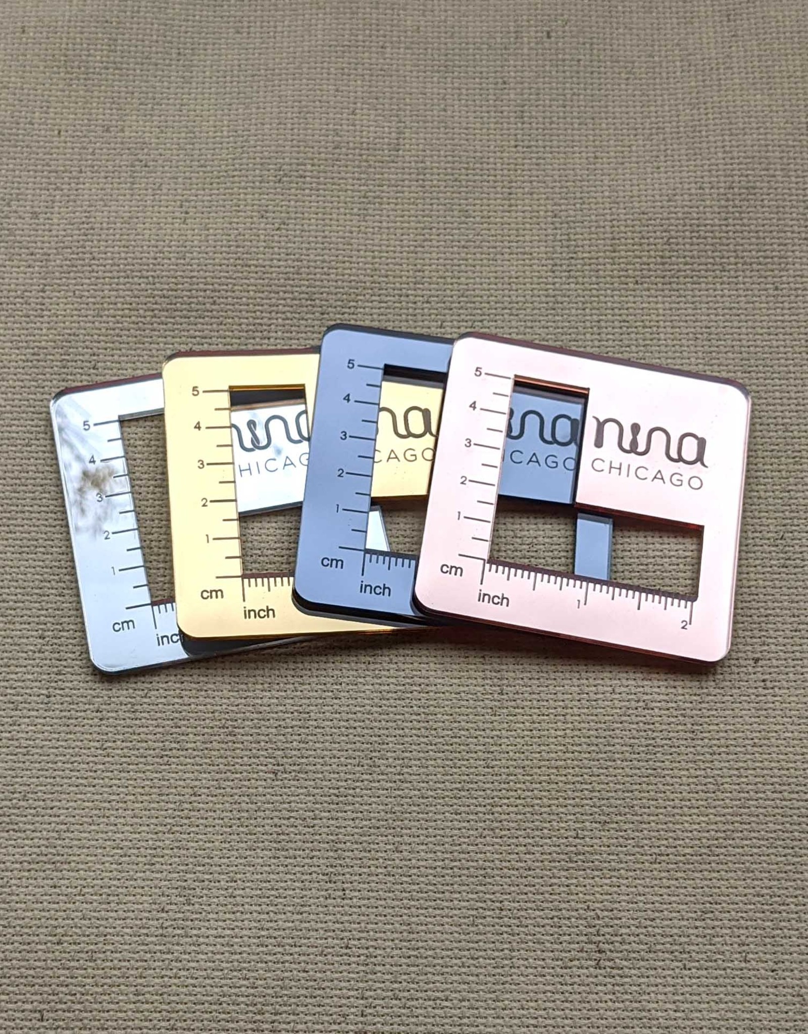 Nina Chicago Mirror Gauge Swatch Ruler - Nina Chicago