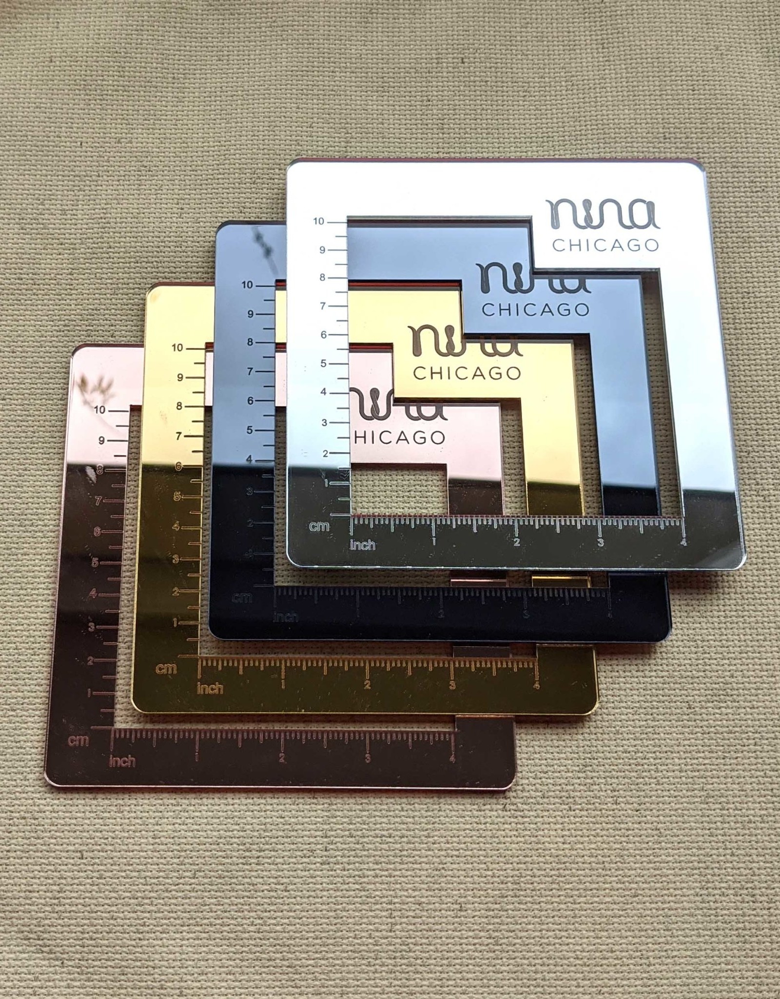 Nina Chicago Mirror Gauge Swatch Ruler - Nina Chicago