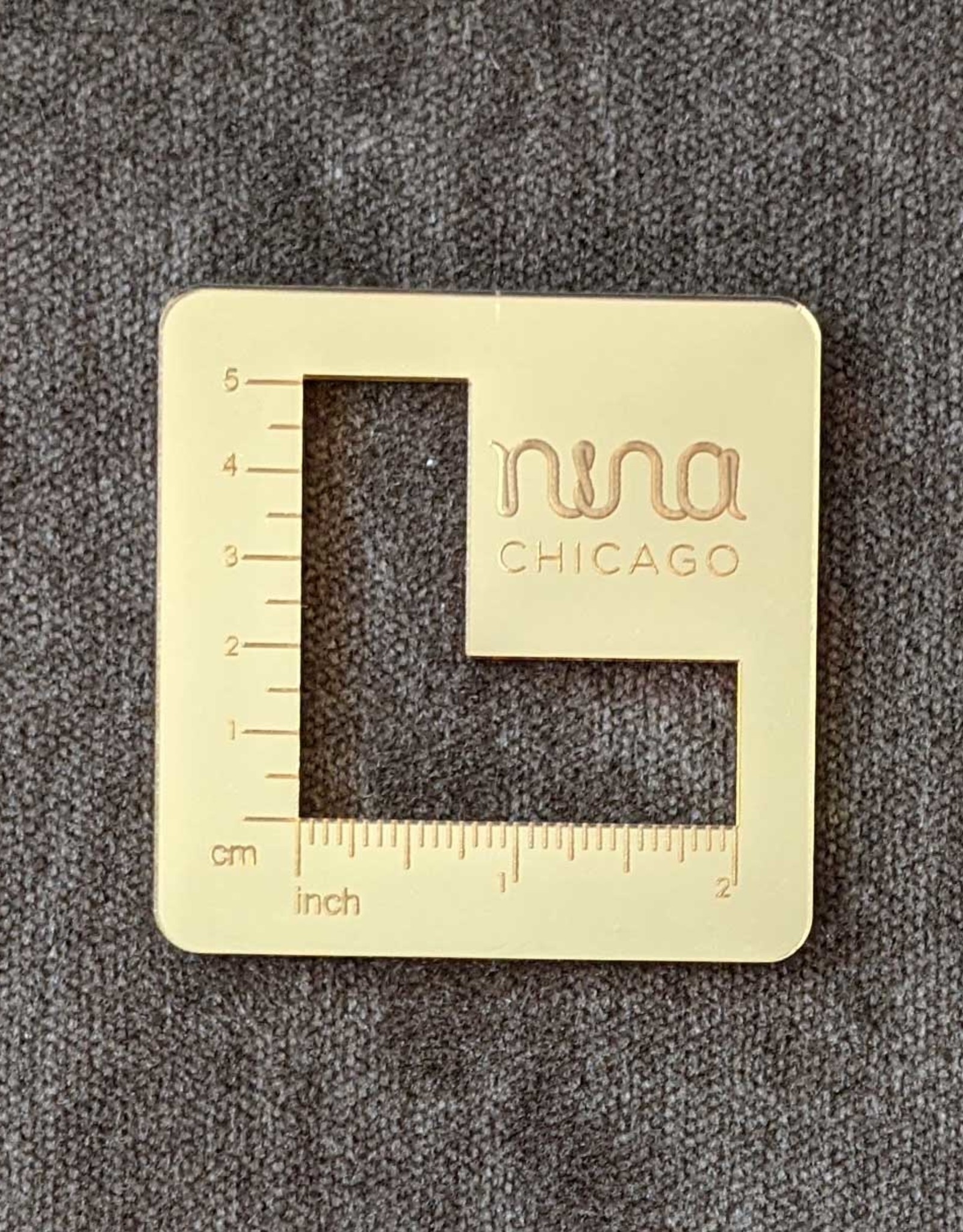 Nina Chicago Mirror Gauge Swatch Ruler - Nina Chicago