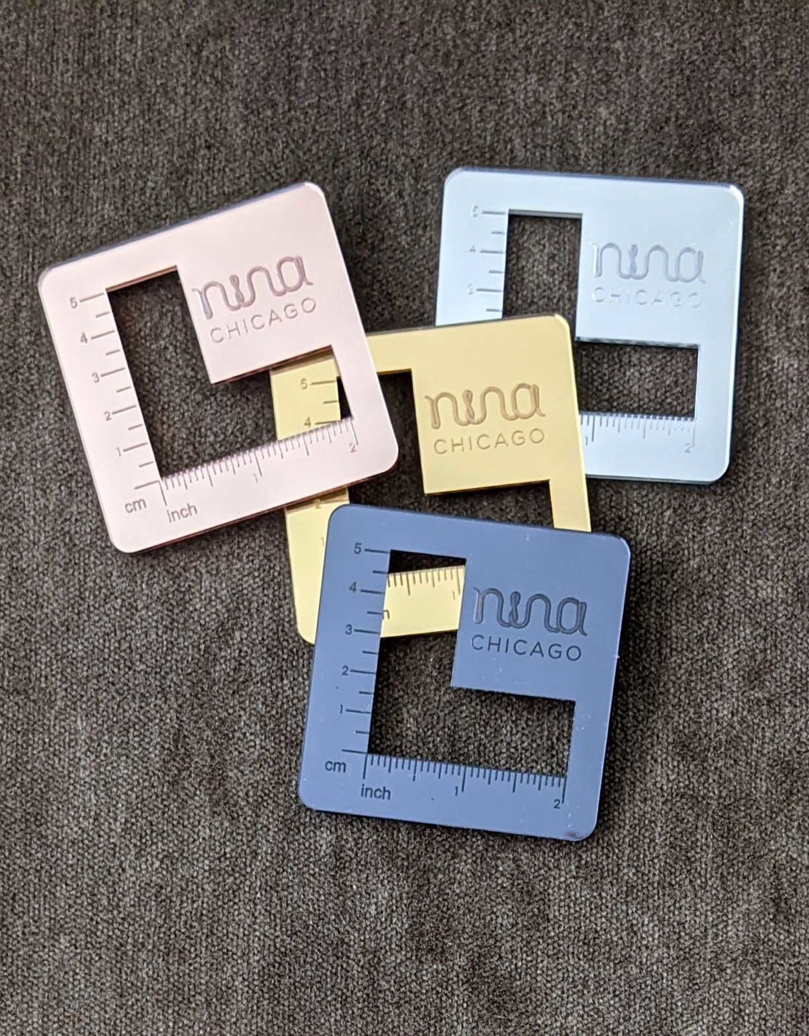 Nina Chicago Mirror Gauge Swatch Ruler - Nina Chicago