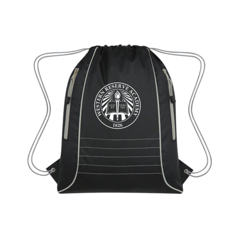 Black Drawstring Sports Bag - Western Reserve Academy