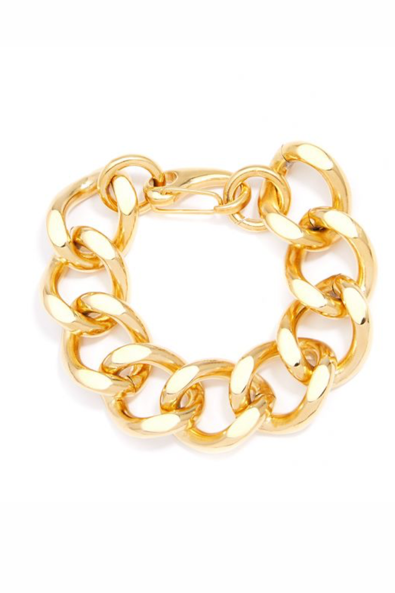 Chunky Chain Bracelet In Gold - Shady And Katie