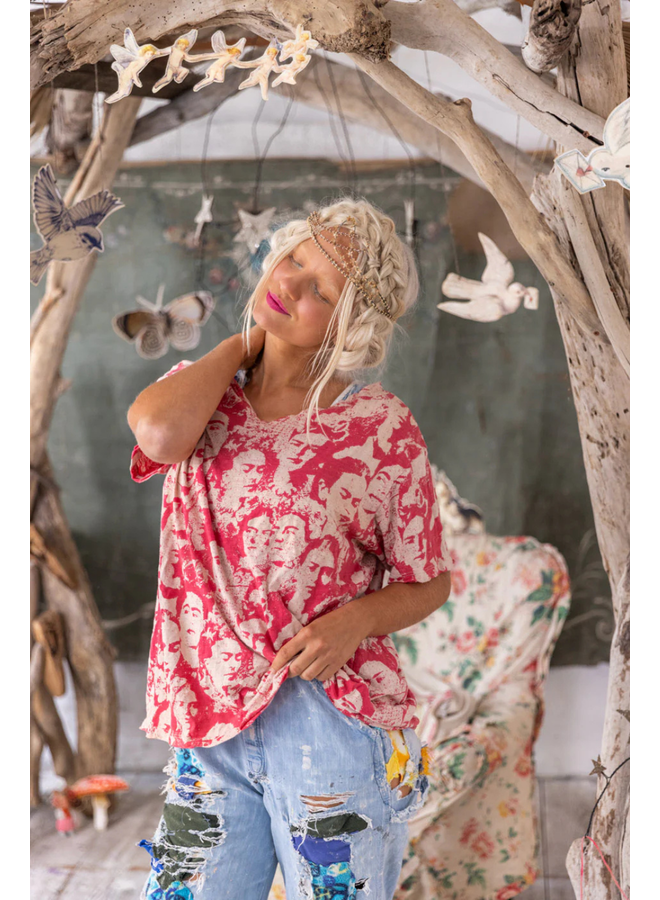Magnolia Pearl Mural Frida Europa Tee in Sandia - Shady and Katie ...
